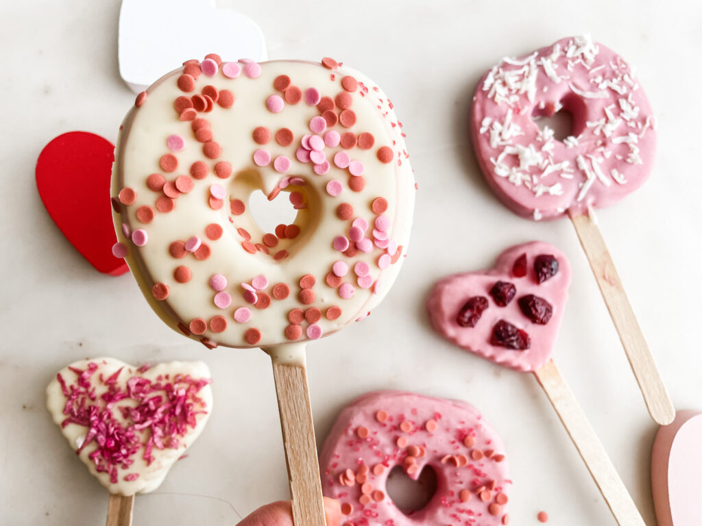 Heart Chocolate Apple Pops - Healthy Holme