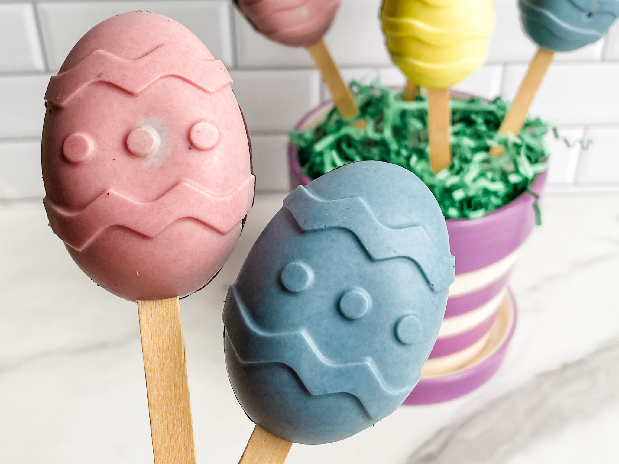 Easter Egg Brownie Pops - Healthy Holme