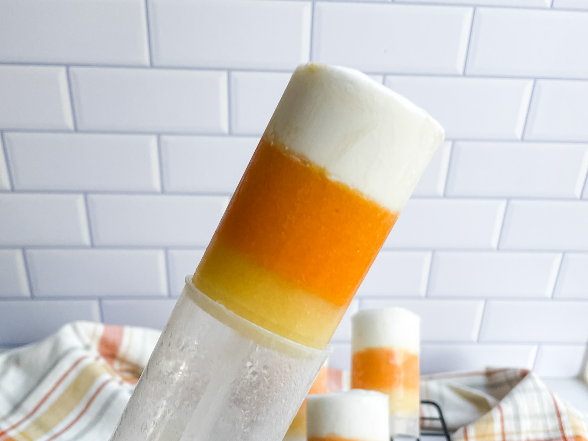Healthy Candy Corn Push Pops with Greek Yogurt and Real Fruit - Healthy ...