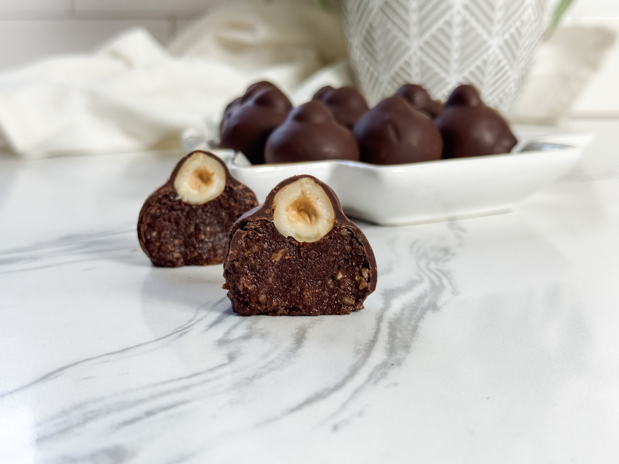 Healthier Baci Truffles (Refined Sugar-Free, Gluten-Free) - Healthy Holme